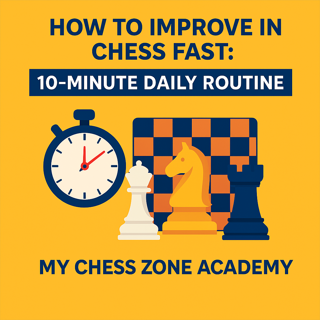 How to Increase Chess rating:10-Minute Daily Routine - My Chess Zone