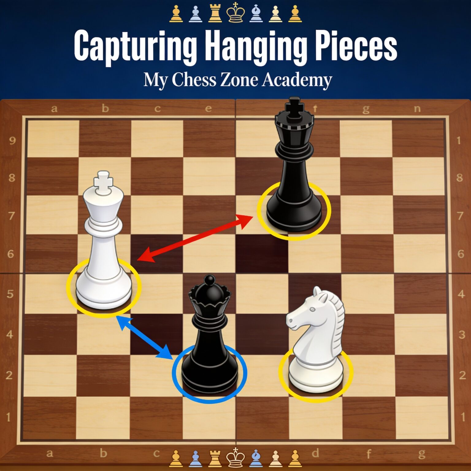 Day 12: Capturing Hanging Pieces in Chess (Beginner Guide) - My Chess ...