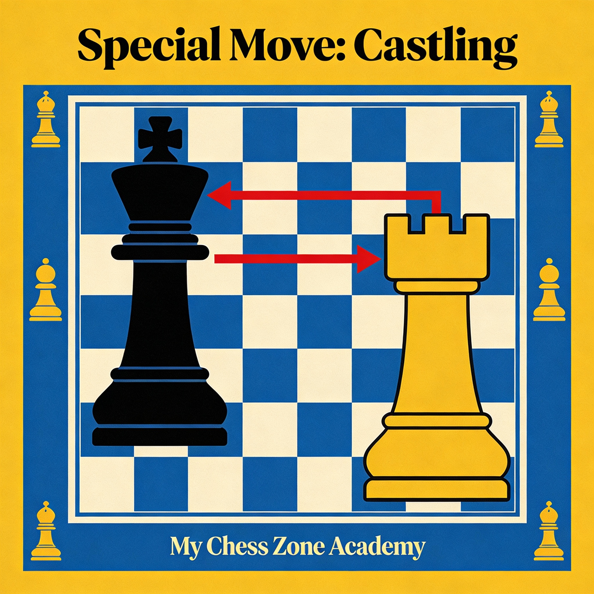 Day 9: Special Move Castling in Chess - My Chess Zone Special Move ...